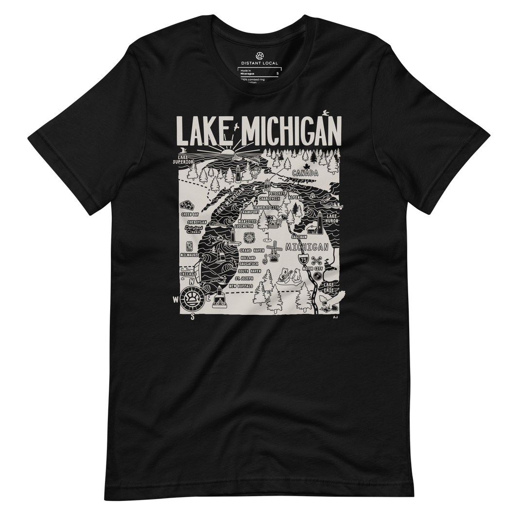 Surf Map T-Shirts | Coastal & Surf Zone Map Tees – Distant Local ...